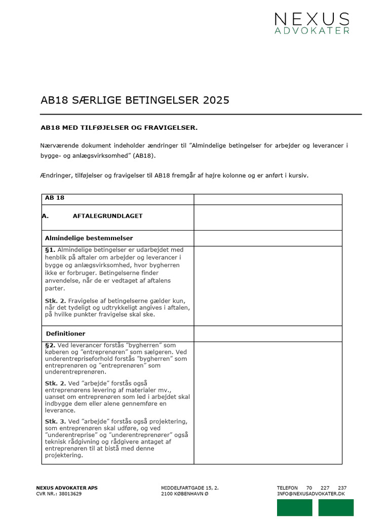 Nexus Advokater SB AB18 | PDF