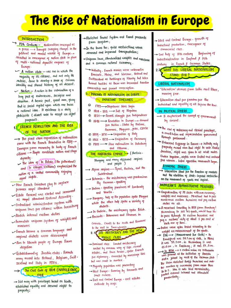 History Handwritten Notes 1 | PDF
