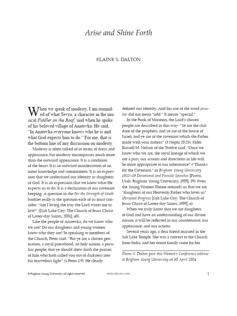 Embracing Modesty and Identity in Faith | PDF | Modesty | Baptism