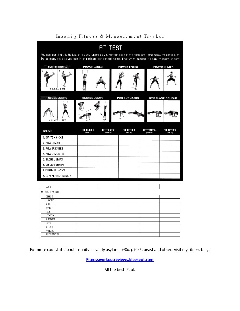 Insanity Workout Review: 60-Day Insights | PDF