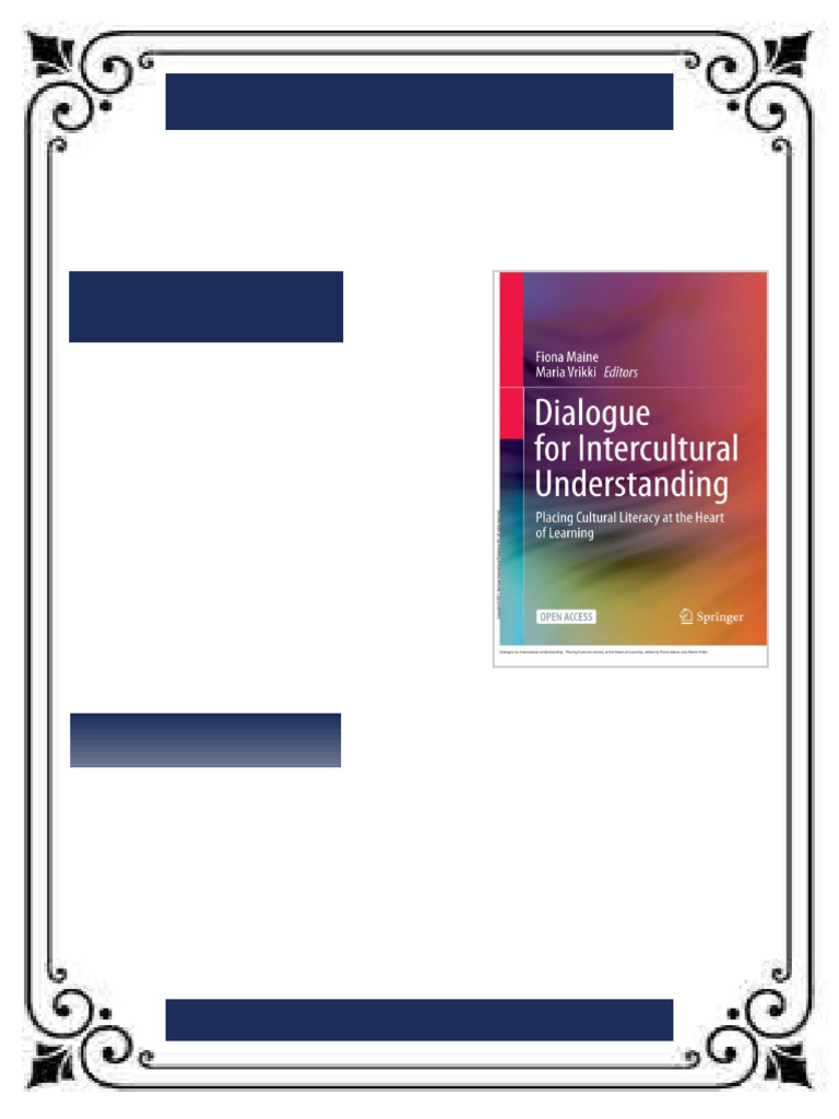 Dialogue for Intercultural Understanding Placing Cultural Literacy at ...