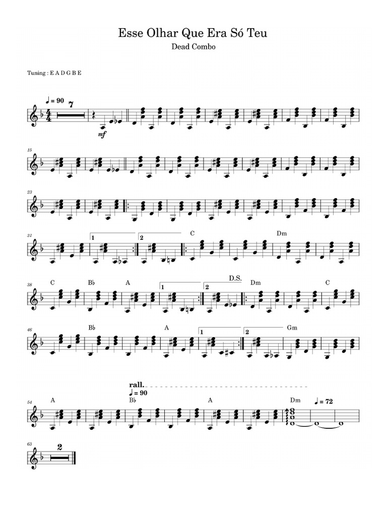 Dead Combo_Gtr 2 | PDF