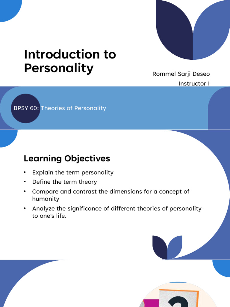 Introduction to Personality | PDF | Extraversion And Introversion | Theory