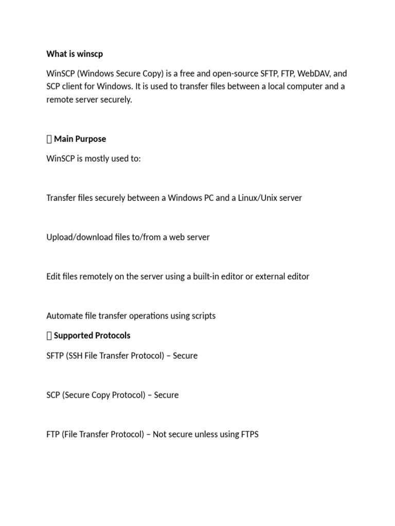 DCU Winscp Putty | PDF | File Transfer Protocol | Secure Shell