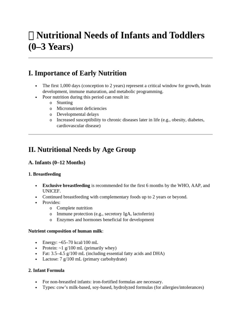 Infant and Toddler Nutrition Guide | PDF | Nutrition | Diet & Nutrition