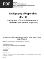 Grashey Method for Shoulder Imaging | PDF | Shoulder | Musculoskeletal ...
