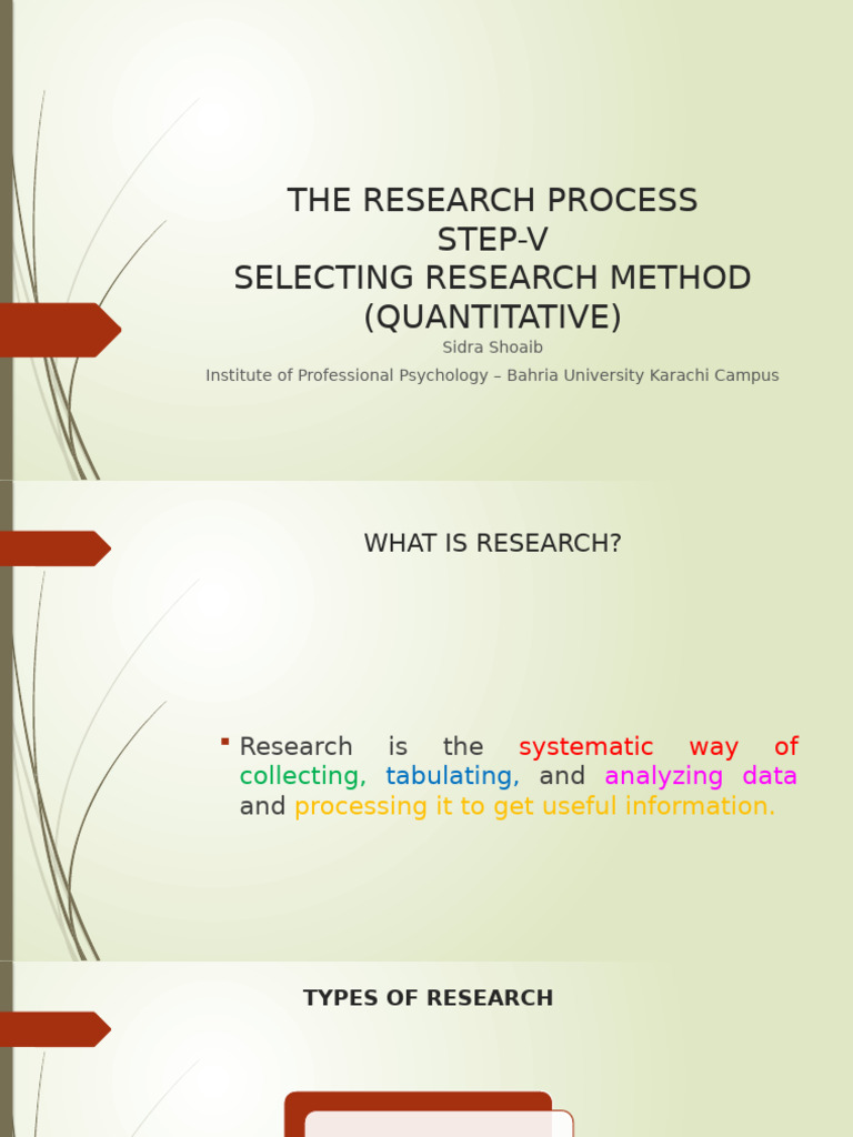 6 Research Process Step 5 Select a Research Method 05112020 095907am[1 ...
