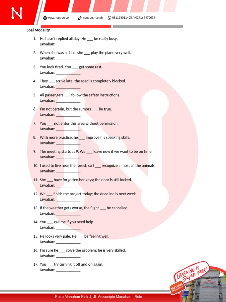 Modality, Gerund, To Invitive 2 | PDF