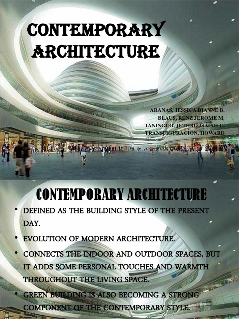 Overview of Contemporary Architecture | PDF