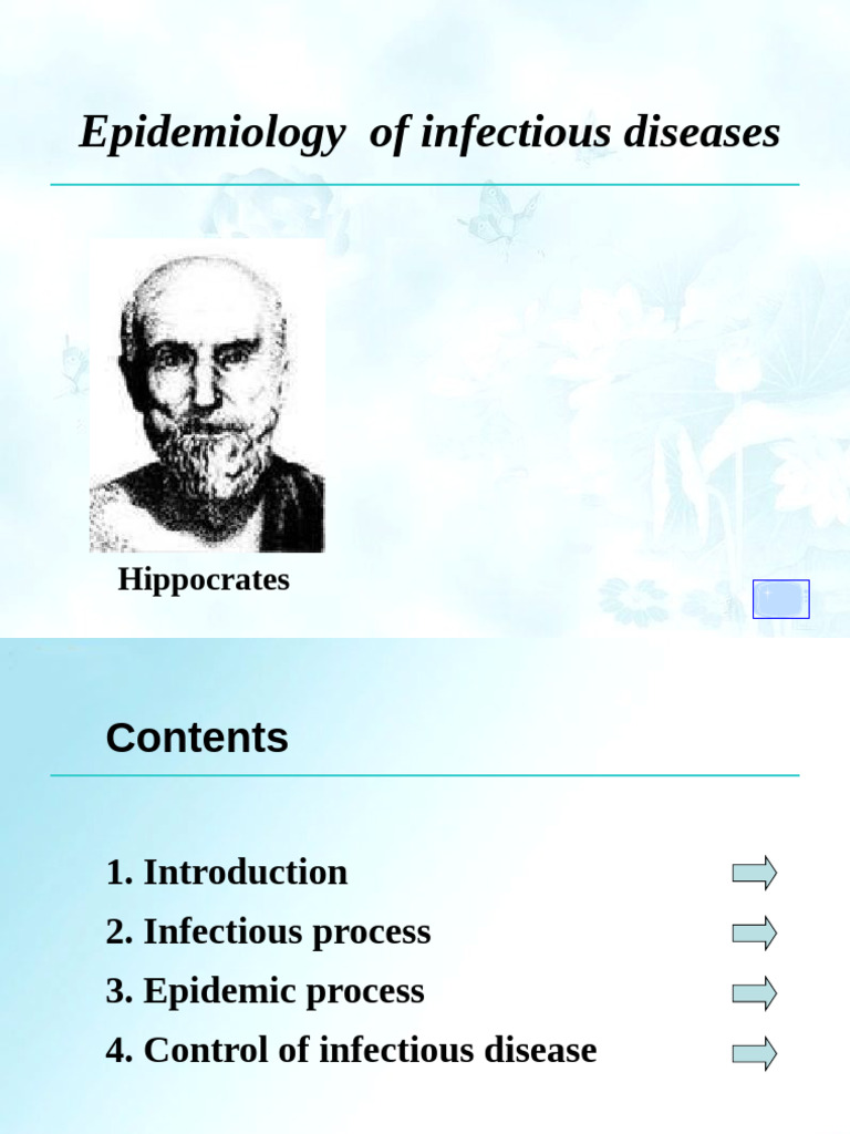 Infectious Disease Epidemiology Overview | PDF | Infection | Epidemics