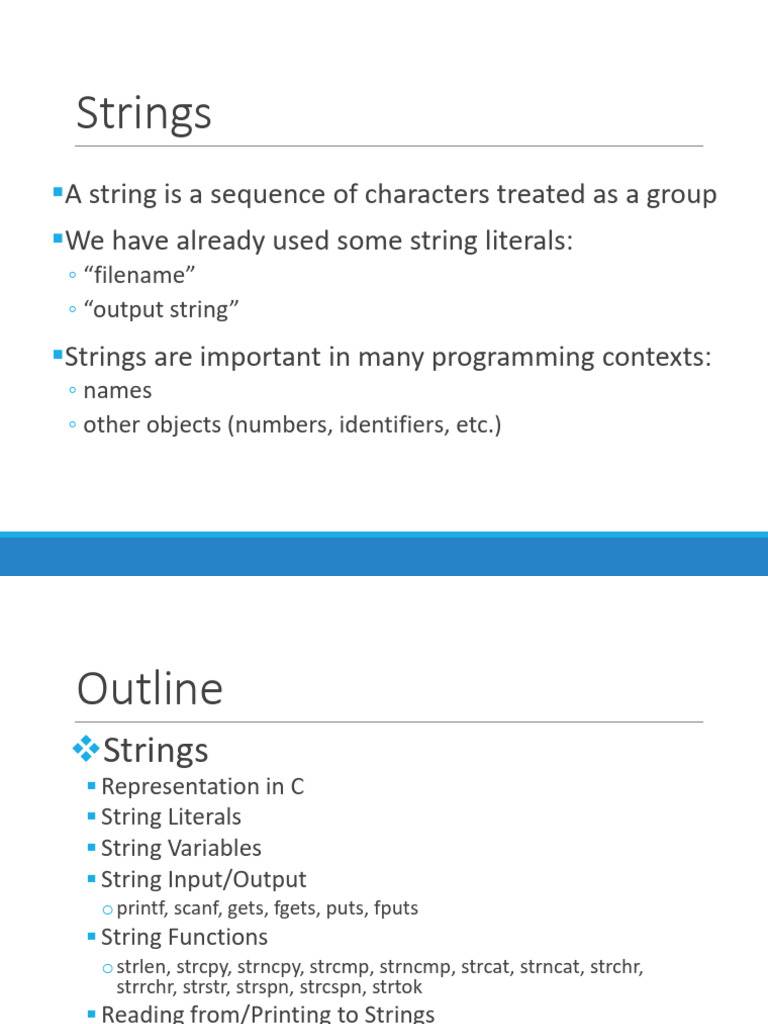 String in C Programming | PDF | String (Computer Science) | Pointer ...