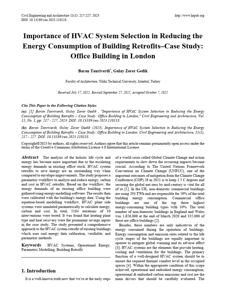 Importance of HVAC System Selection in R | PDF | Efficient Energy Use ...