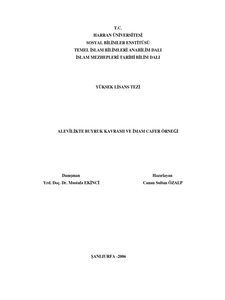 Alevilikte Buyruk - Imam Cafer Örneği | PDF