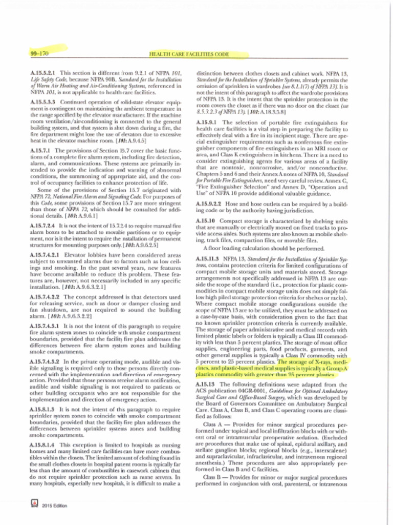 Nfpa - 99 & 13 PDF | PDF