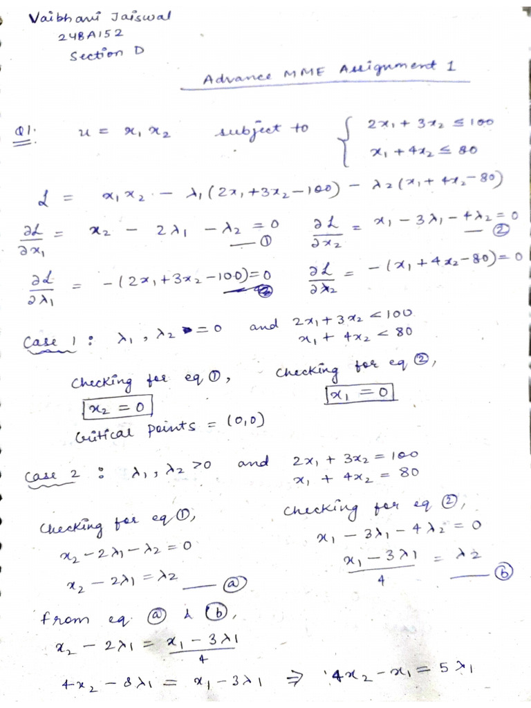 Math Assignment | PDF