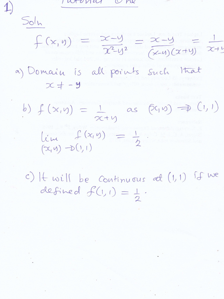 Tutorial 1 Teacher's Soln | PDF