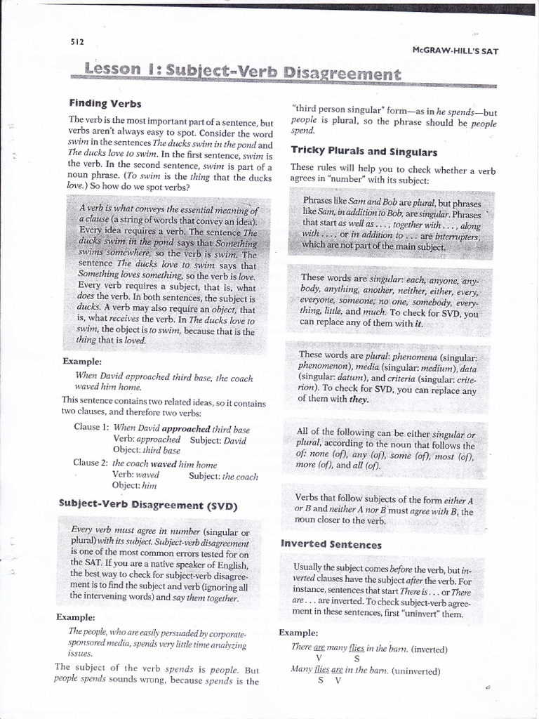 Grammar.pdf | PDF | Grammatical Number | Subject (Grammar)