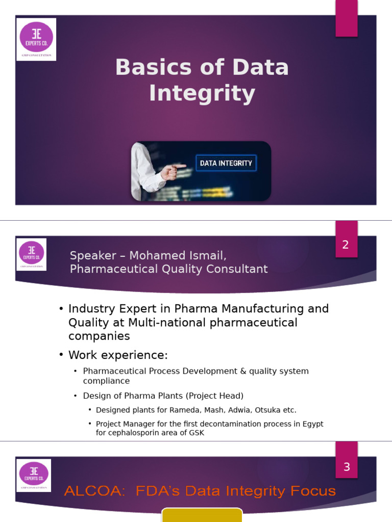 Data Integrity Expert | PDF | Computing