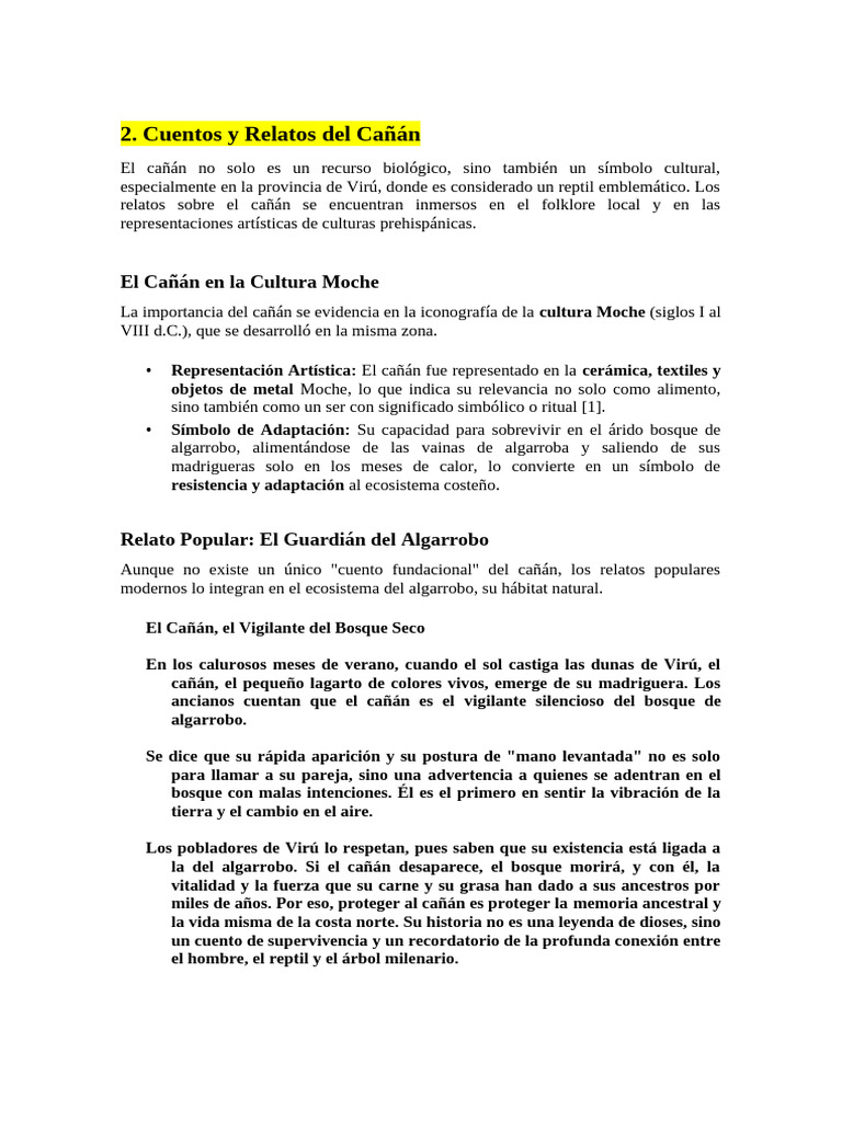cuentos y relatos del cañan | PDF