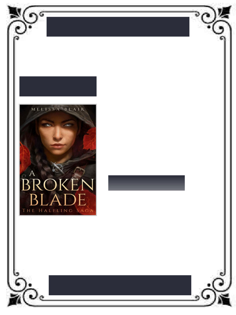 A Broken Blade The Halfling Saga 1 1st Edition Melissa Blair ebook ...