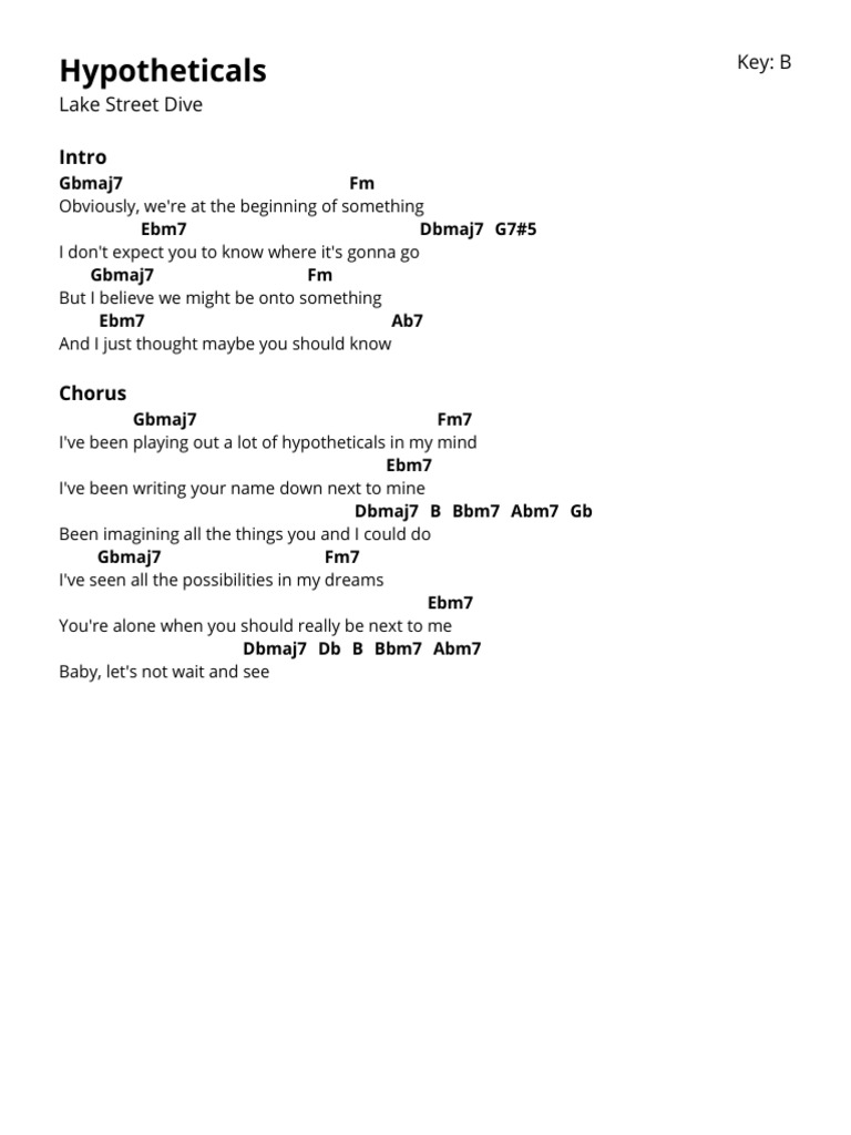 Hypotheticals | PDF | Recorded Music