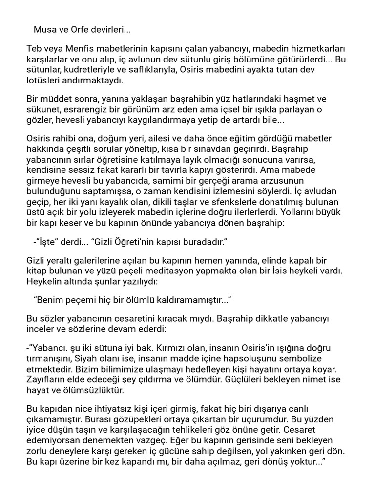 1.musa Ve Orfe Devirleri | PDF