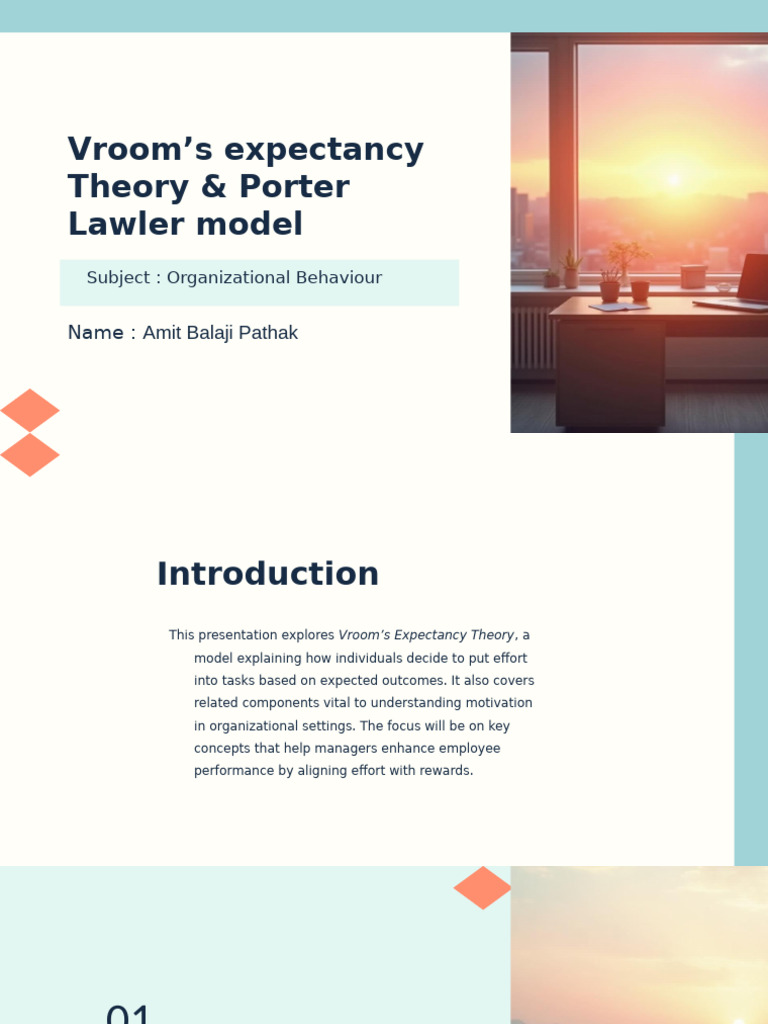 Vroom's Expectancy Theory | PDF | Motivational | Motivation