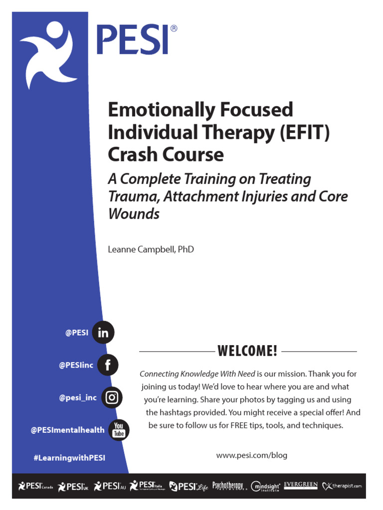 EFIT Crash Course: Trauma & Attachment Therapy | PDF | Attachment ...