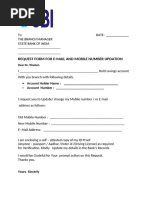 Email and Mobile Update Form | PDF