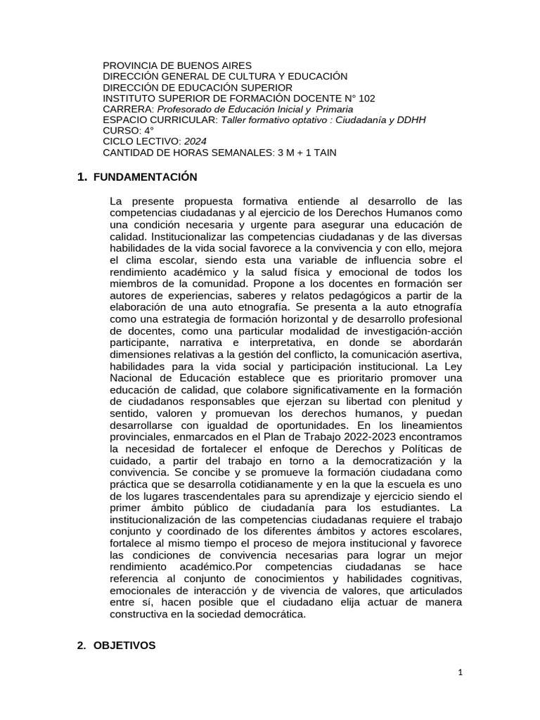 Tfo 4to Ciudadania y Ddhh | PDF | Mediación | Escuelas