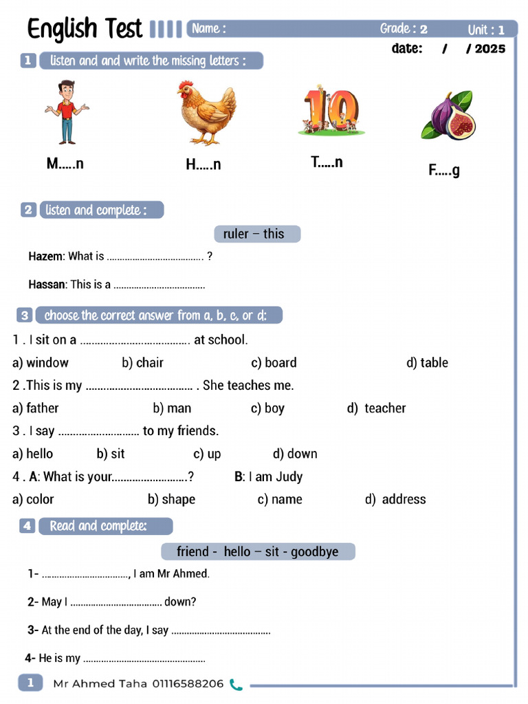 G2 U1 Test | PDF