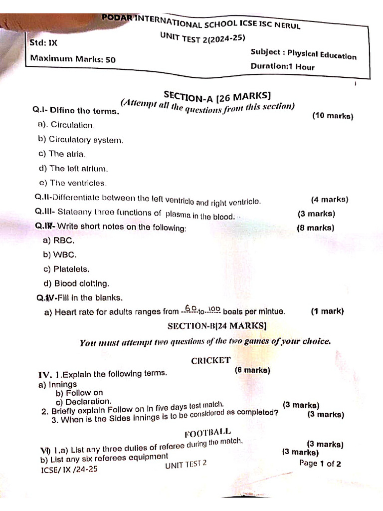Ut2 Last Year Paper | PDF