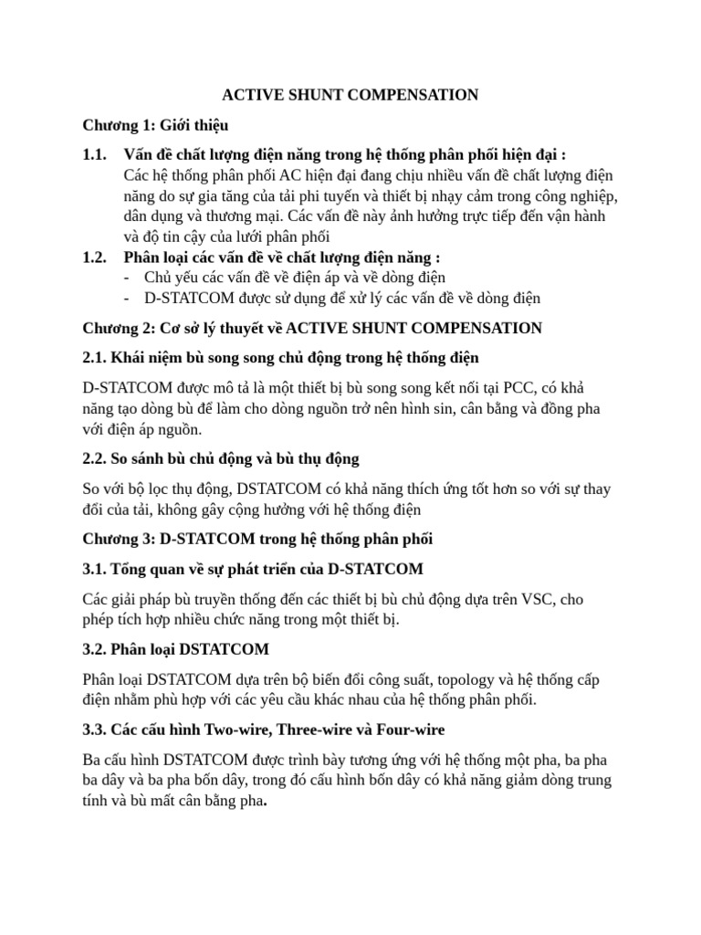 Active Shunt Compensation Ver1 | PDF