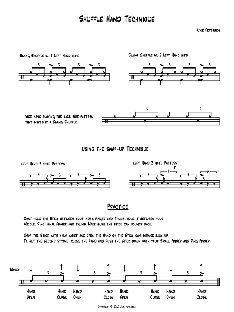Shuffle Hand Technique | PDF | Hand | Musculoskeletal System