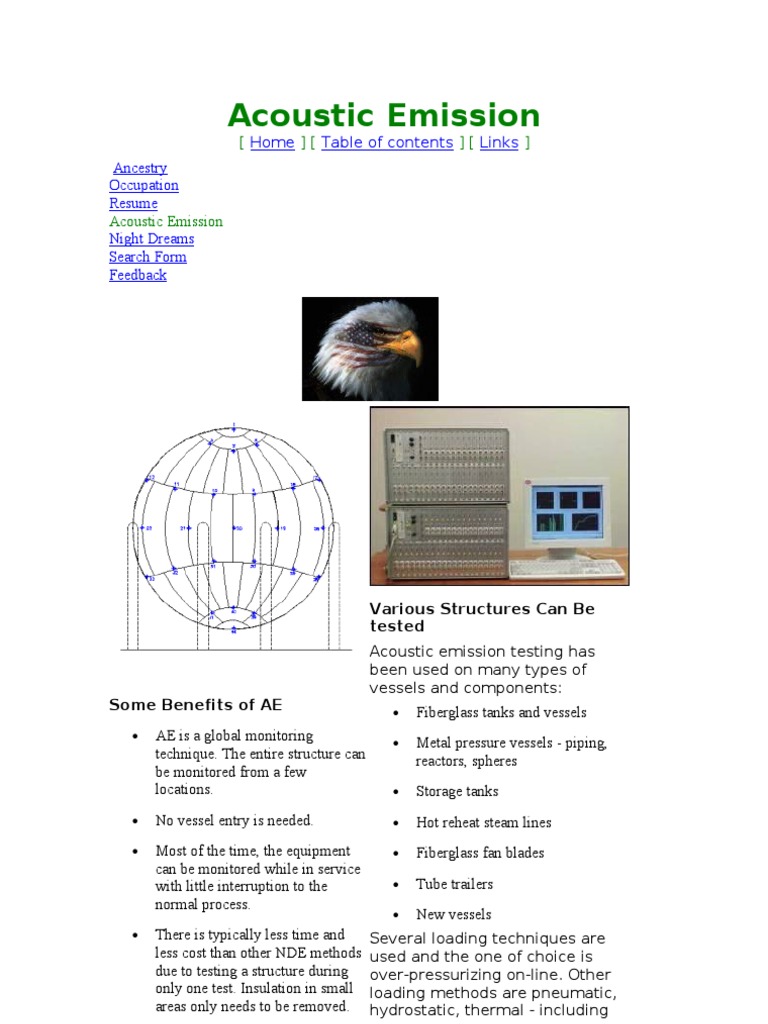 Acoustic Emission | Acoustics | Nondestructive Testing