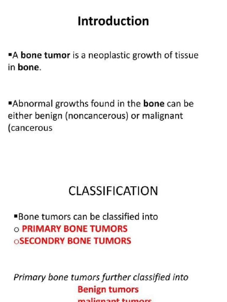 Bone Tumors | PDF