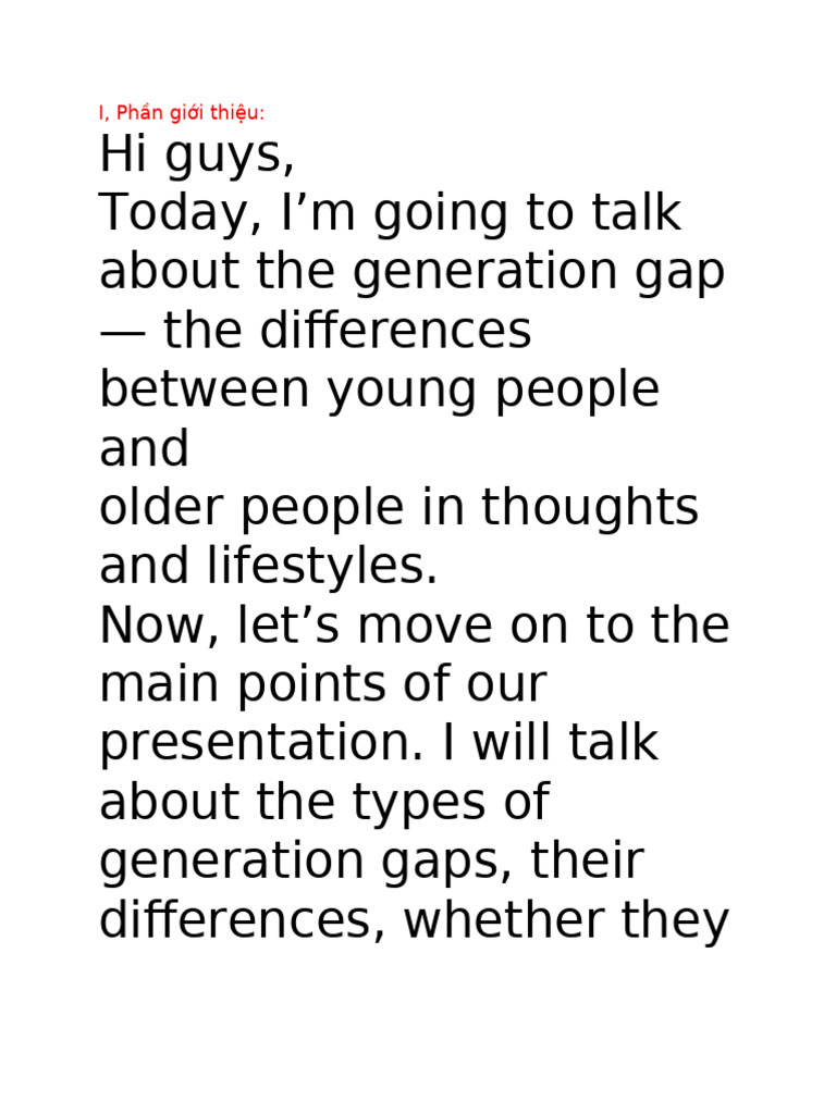 Understanding the Generation Gap | PDF | Thought | Psychological Concepts