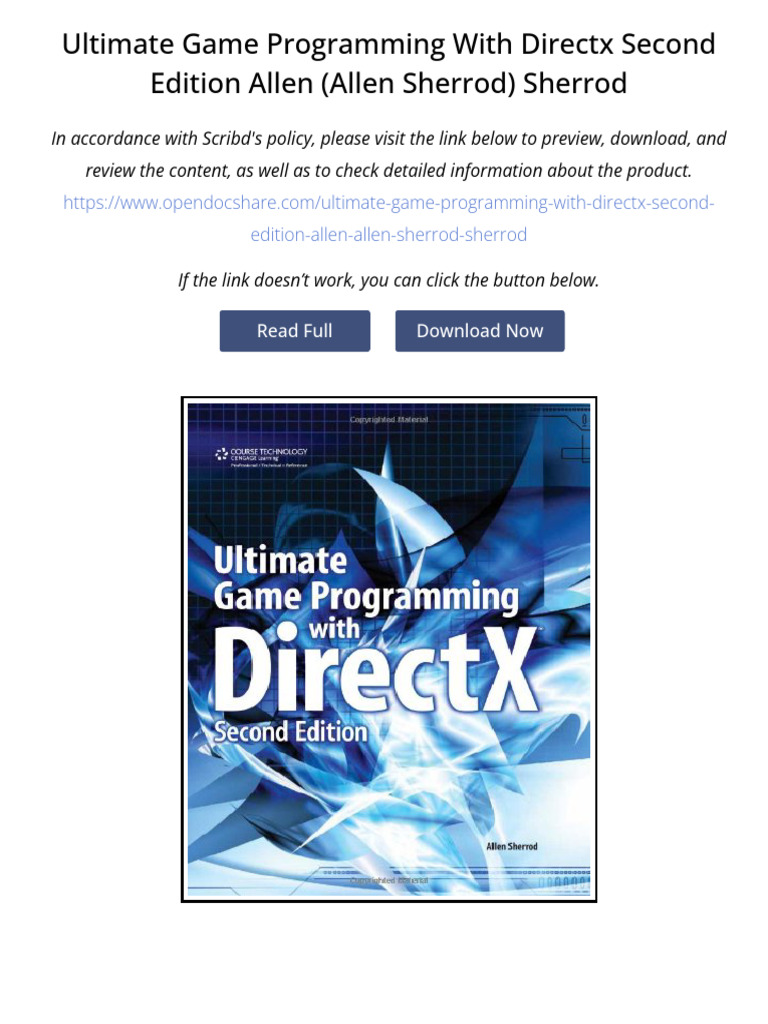 Ultimate Game Programming with DirectX Second Edition Allen (Allen ...