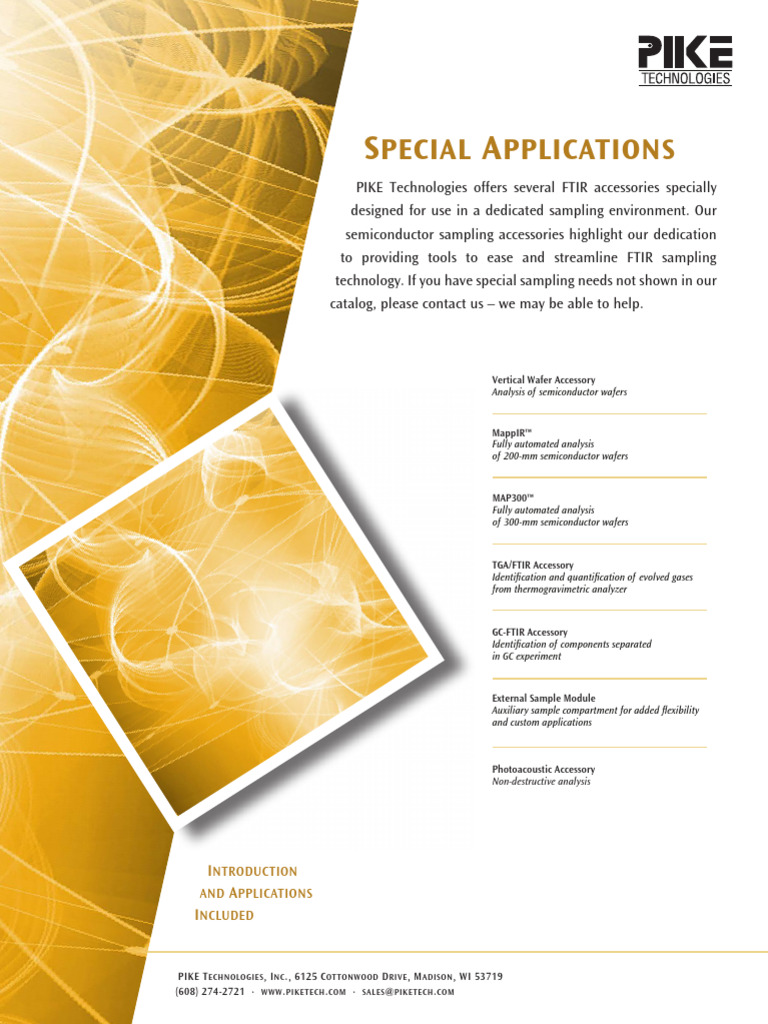 Catalog Extract, FTIR Accessories for Special Applications | PDF | Gas ...