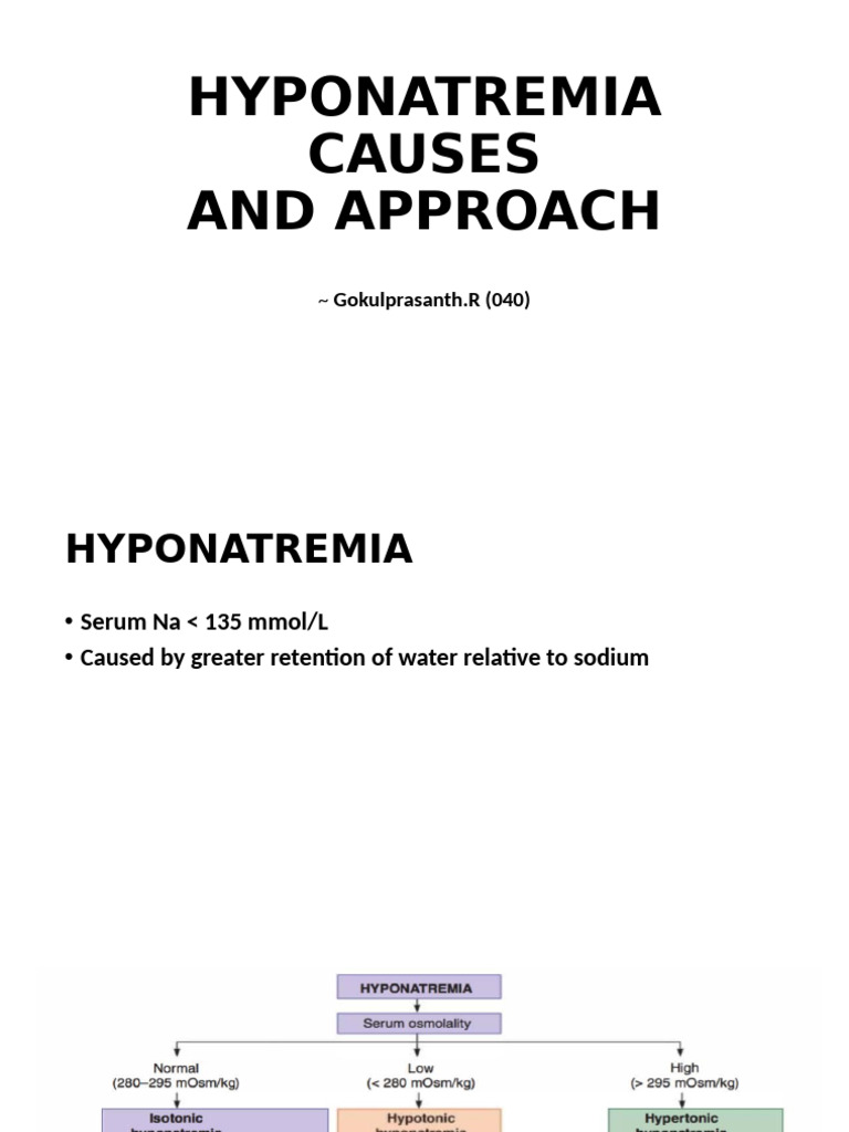 Hyponatremia Presentation | PDF