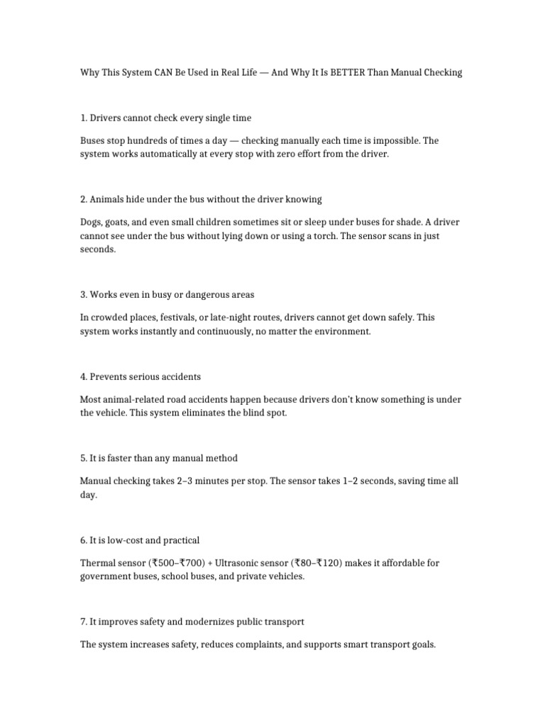 System Better Than Manual Checking | PDF