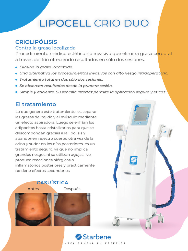 Folleto Lipocell Crio Duo - A4 Ok | PDF | Tejido adiposo | gordo