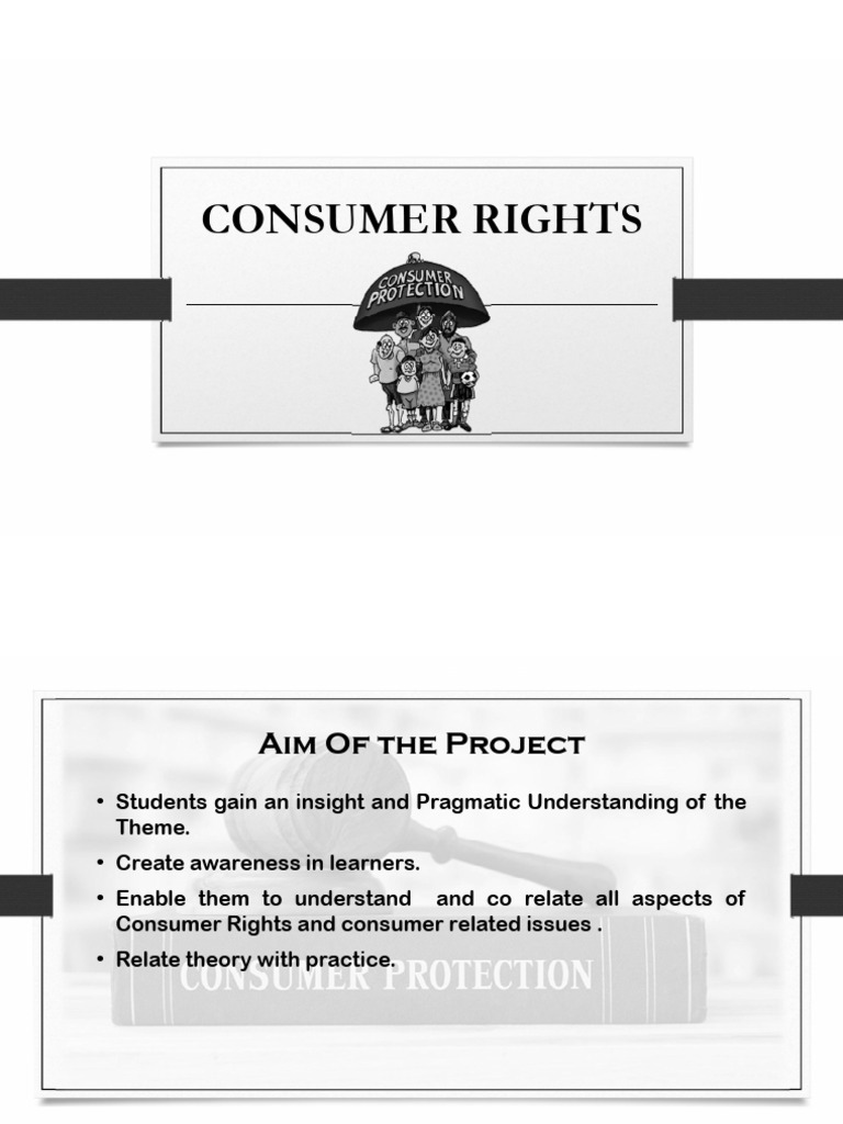 Consumer Rights - Project Guidelines | PDF | Goods | Economies