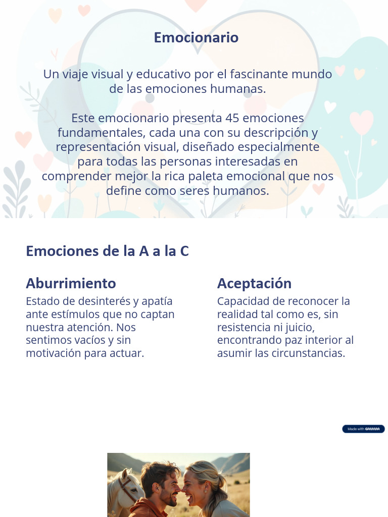 Emocionario | PDF | Las emociones | Temor