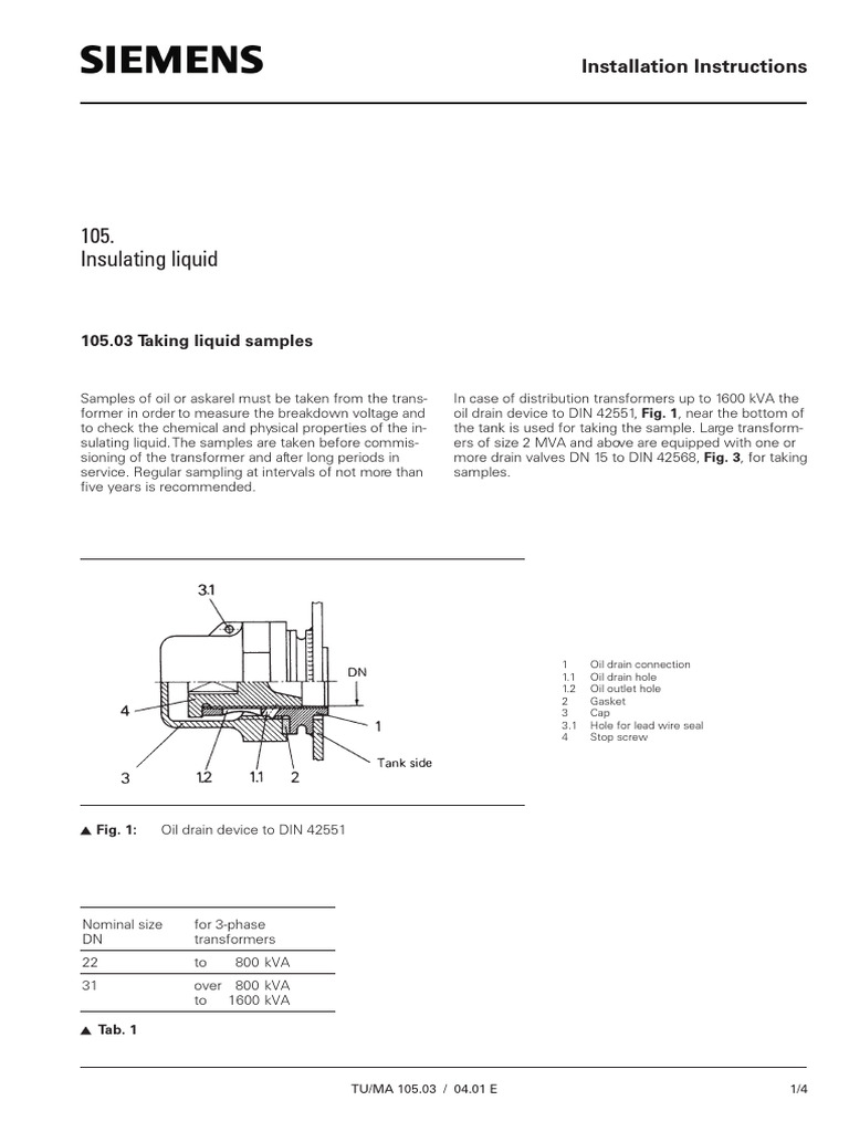 Transformer Oil Sampling Instructions | PDF | Valve | Transformer