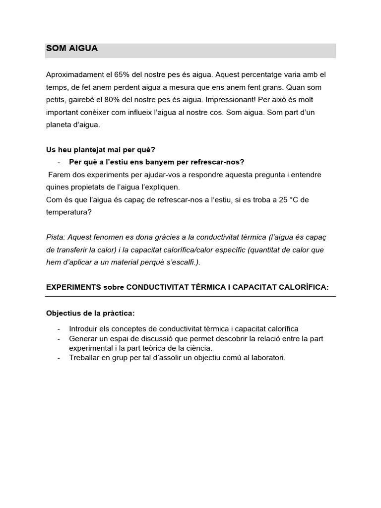 Experiment 3 Calor Especific | PDF