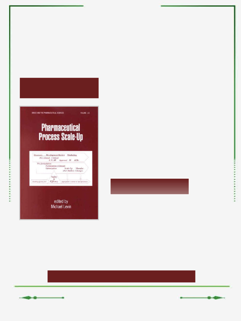 Pharmaceutical Process Scale Up 1st Edition Michael Levin ebook pdf ...
