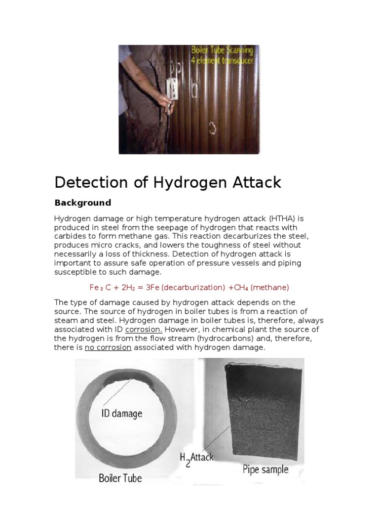 Detection of Hydrogen Attack | PDF | Heat Treating | Welding