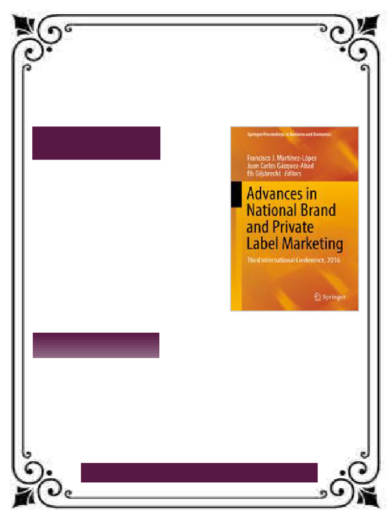Advances in National Brand and Private Label Marketing Third ...