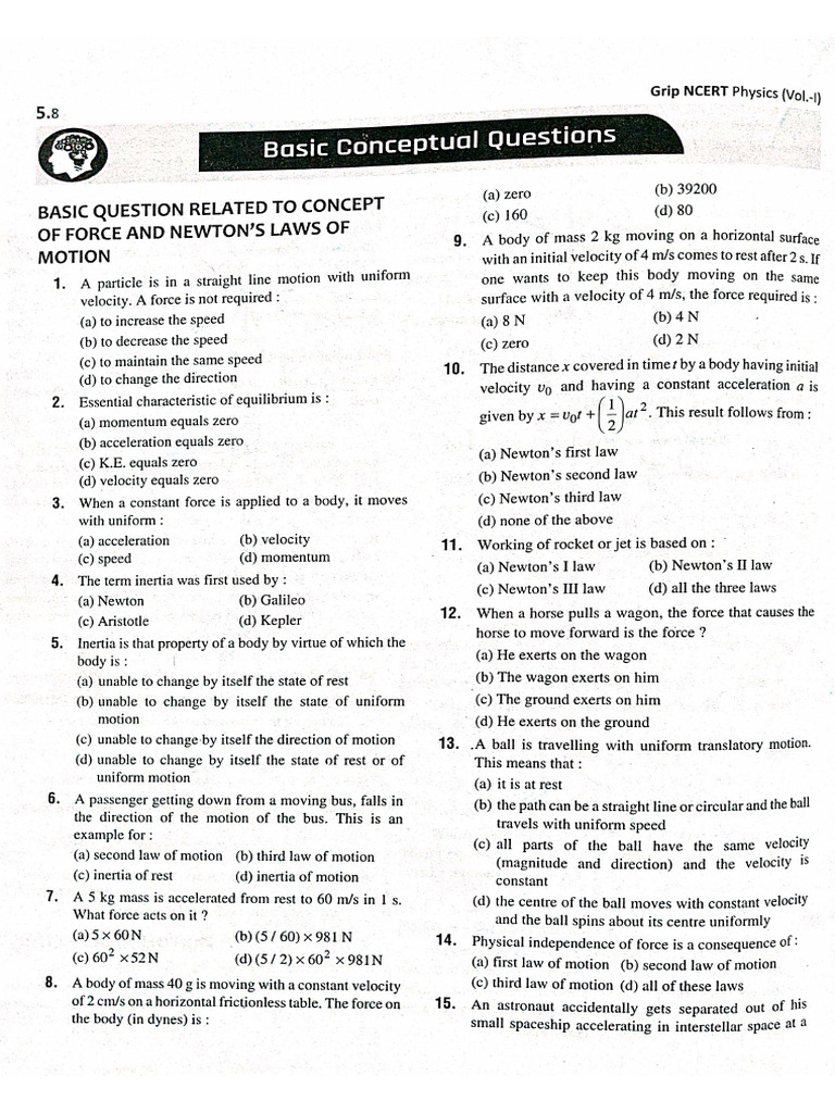 Laws of Motion | PDF
